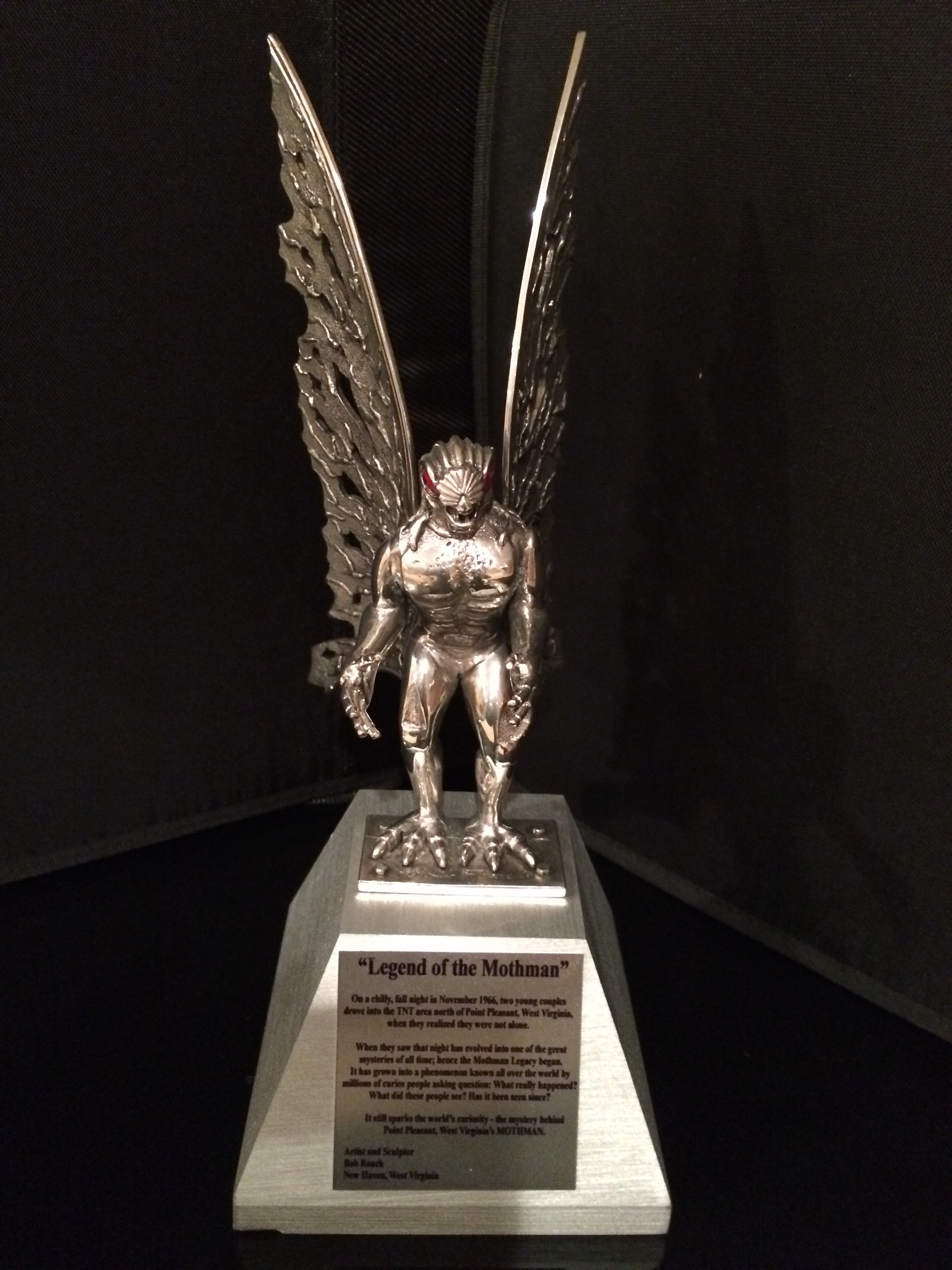 New Addition To The Strange & Spooky Museum: Mothman Statue – My ...